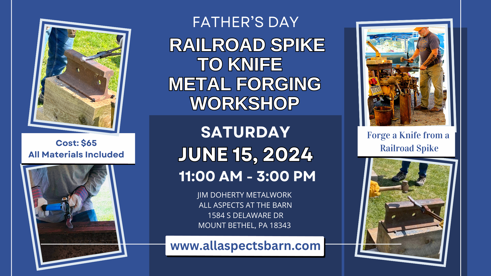 Railroad Spike To Knife Metal Forging Workshop All Aspects At The Barn