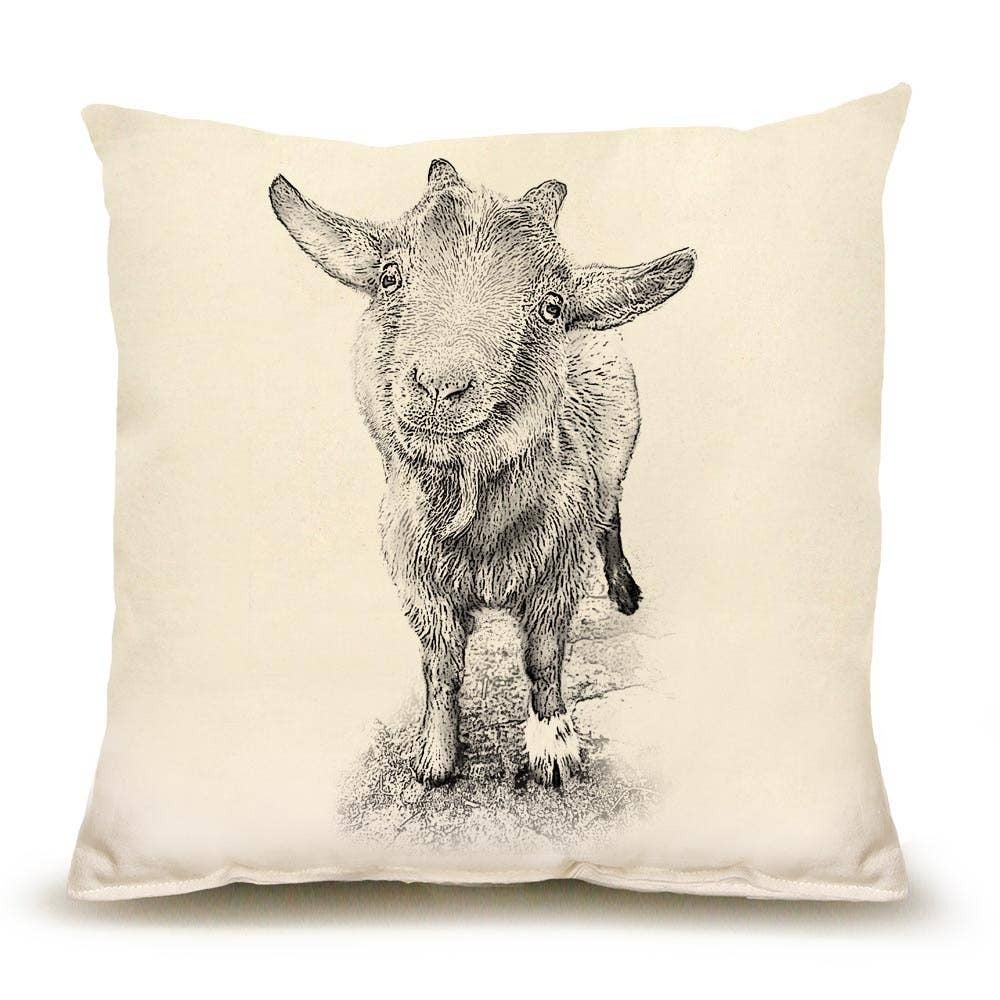 Rusty Goat Medium 14 x 14 Pillow | All Aspects at the Barn